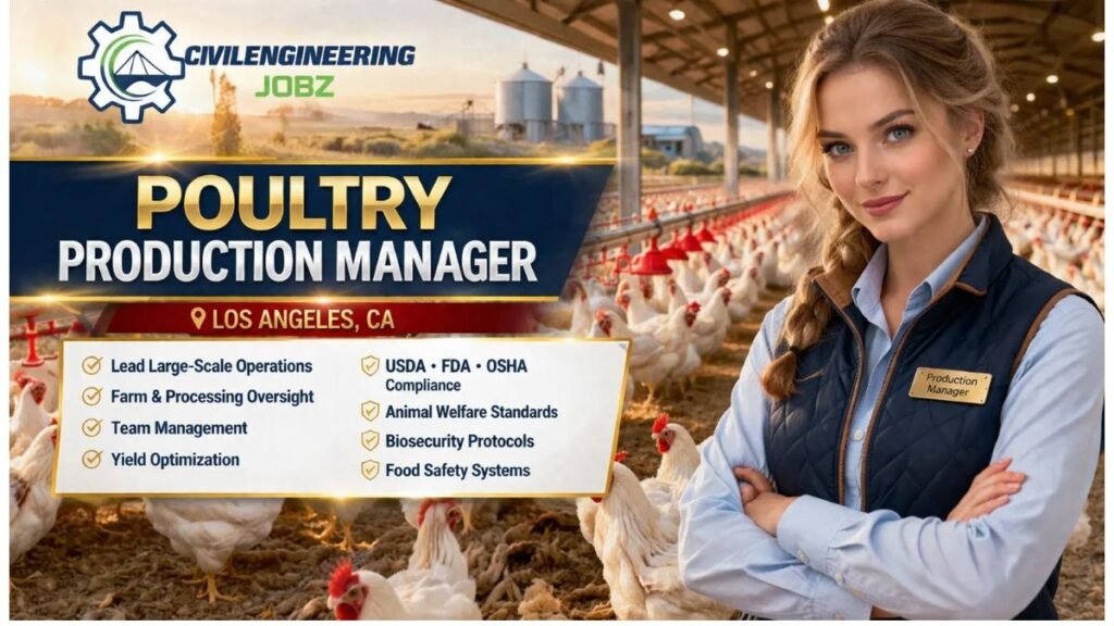 Poultry Production Manager Jobs Los Angeles 2026